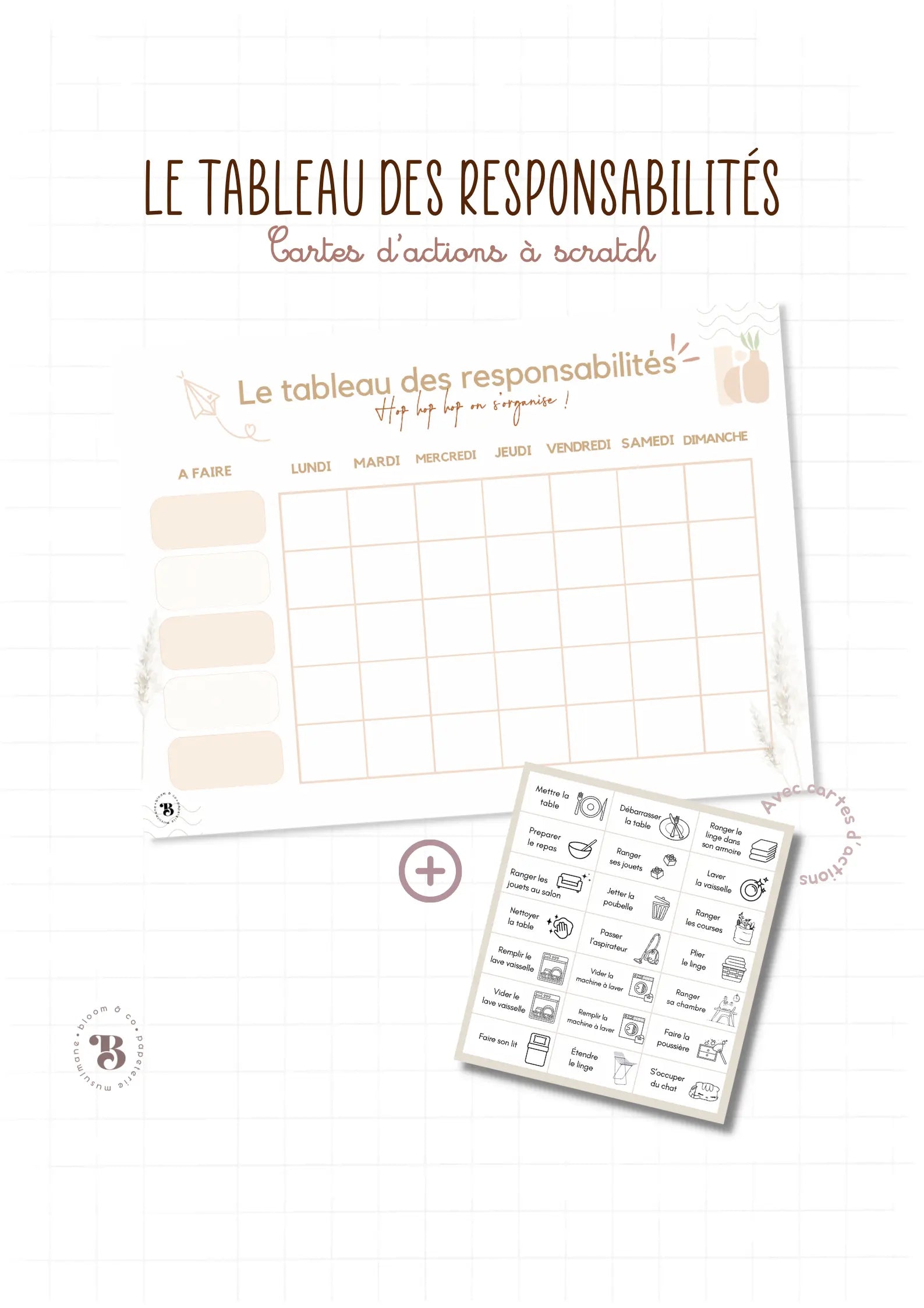 Tableau des responsabilités – Bloom and co papeterie